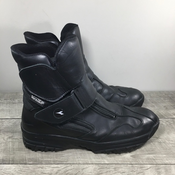 Diadora | Shoes | Diadora Veratex Motorcycle Riding Black Leather Men ...